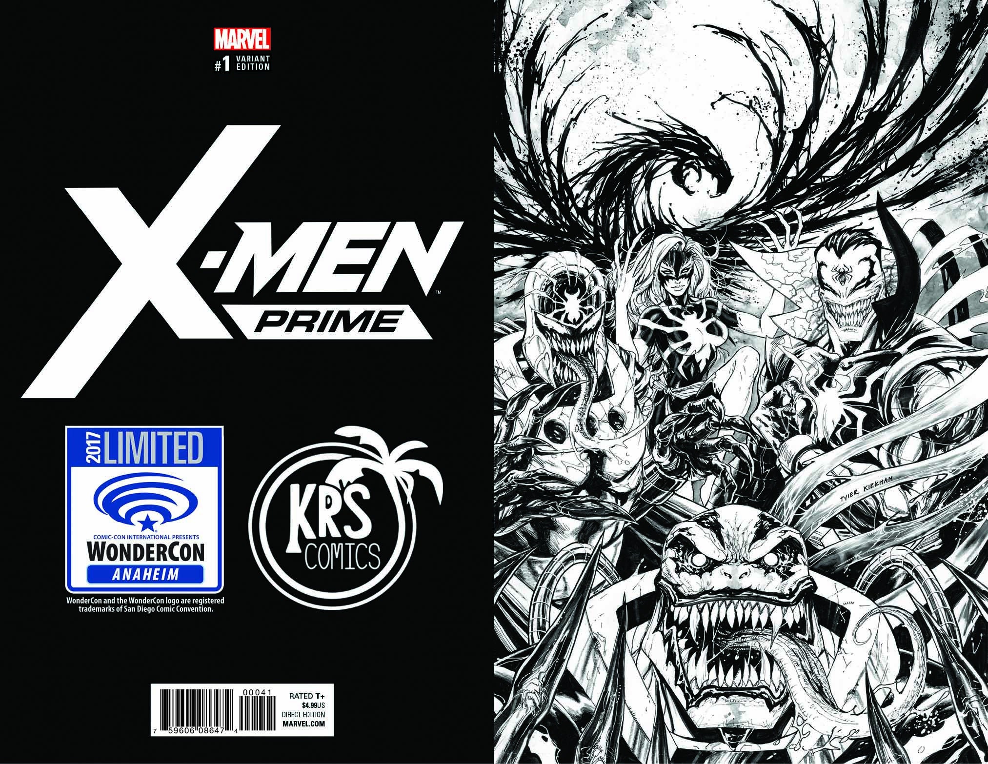 X-MEN PRIME #1 WONDERCON EXCLUSIVE TYLER KIRKHAM VENOMIZED VARIANTS ...